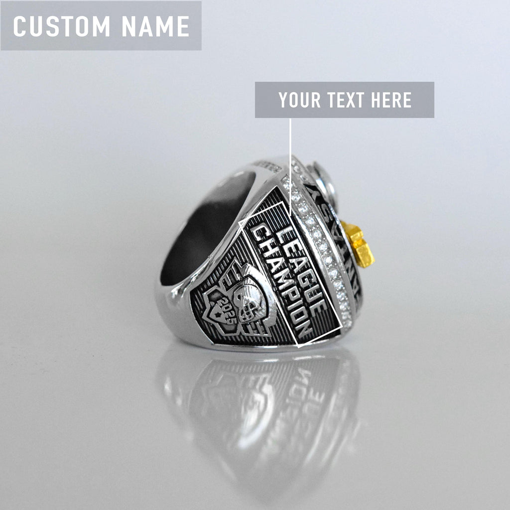 2025 FFL FANTASY Football Champion - CUSTOM NAME Championship Ring (Fo ...